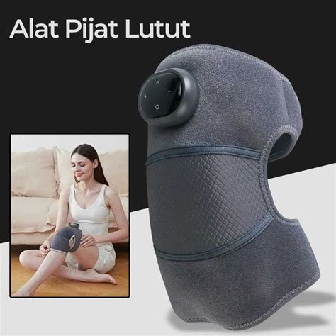 Moajaza Alat Pijat Lutut Terapi Heating Knee Pad 3 Mode Getar - D102 - Gray - JakartaNotebook.com