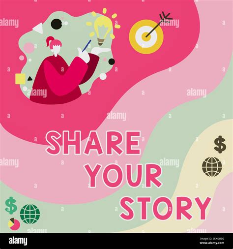 Writing Displaying Text Share Your Story Business Concept Experience