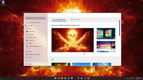 Interactive Desktop Wallpaper