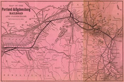 Portland And Ogdensburg Railroad Map