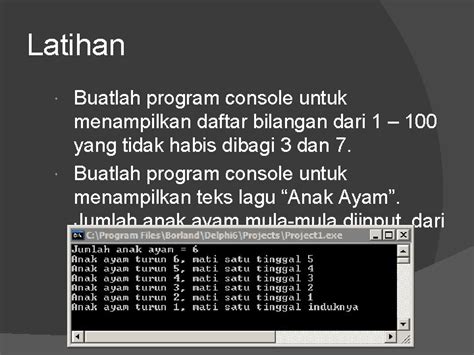 Materi 9 Logika Algoritma Pengulangan Looping Buatlah Program