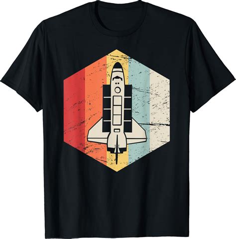 Retro Space Shuttle T Shirt Clothing