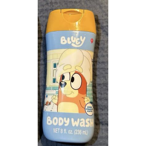 BLUEY Body Wash Scrubby Strawberry Scented 8 Oz Walmart