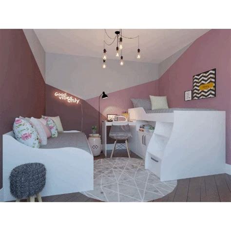 Quarto Infantil Modulado Chiara Guarda Roupa Bicama E Armario Aereo Cor
