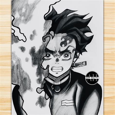 How To Draw Tanjiro Hinokami Kagura Easy Step By Step Demon Slayer