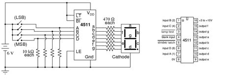 7segmentdisplay Solderless Board Ic Decoder 4511 Electrical