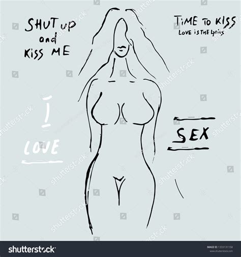 Love Sex Idea Drawing Sexy Girl Stock Vector Royalty Free 1333131158 Shutterstock
