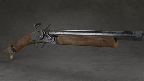 Baroque Pattern Hand Shotgun 3d Model Cgtrader