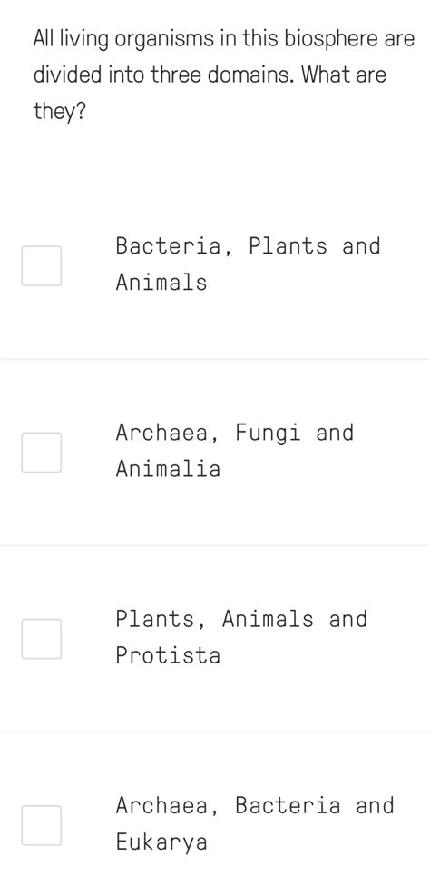Solved All Living Organisms In This Biosphere Are Divided Into Three