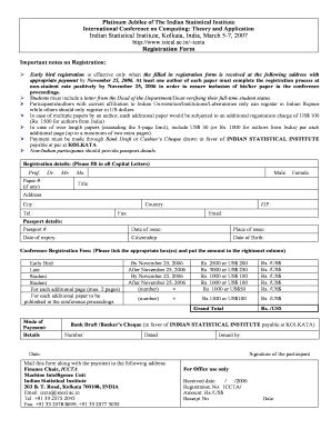 Fillable Online Isical Ac Platinum Jubilee Of The Indian Statistical