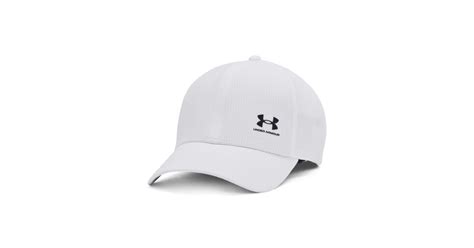 Mens Cap Under Armour Iso Chill Armourvent Adj White Ad Sportstore