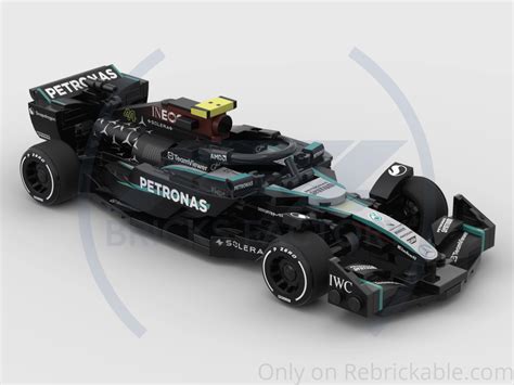 Lego Moc F1 Mercedes W15 By Pit Lane Bricks Factory Rebrickable