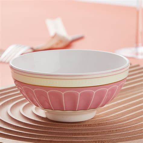 Roman Small Pink Bowl Bone China Collection Pito Dinnerware