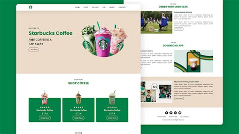 Starbucks Website Design Using Html Css And Javascript