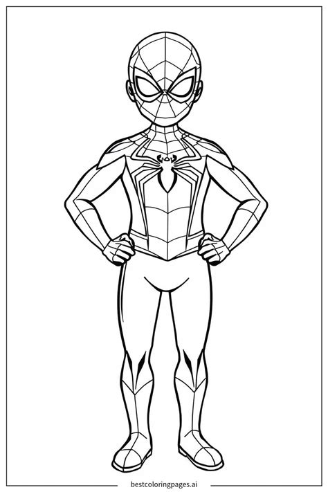 49장의 스파이더맨 색칠공부（무료 Pdf 및 Png 인쇄용）