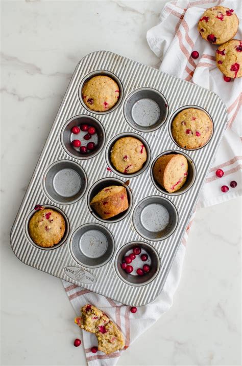 Fresh Cranberry Cornbread Muffins Sweet Cayenne