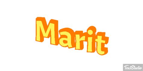 Marit Name Animated  Logo Designs