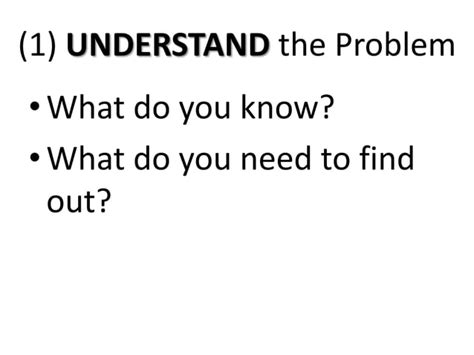 Sec 17 4 Step Problem Solving Plan Ppt