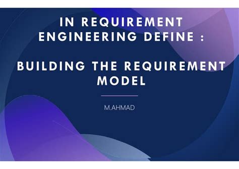 Building Requirement Modelpdf By Software Pdf