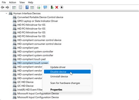 How To Disable The Touchscreen In Windows