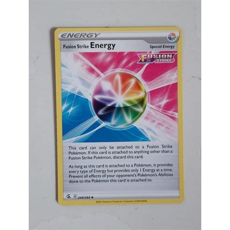Pokemon Fusion Strike Energy Fusion Strike Card Shopee Singapore