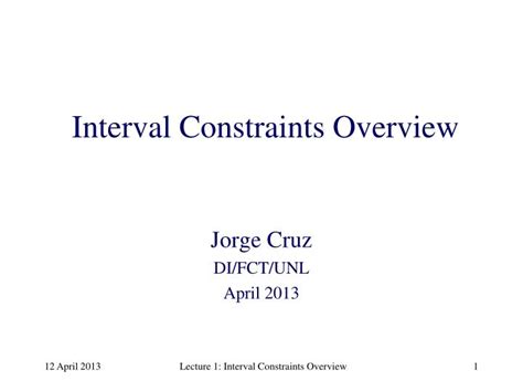 Ppt Interval Constraints Overview Powerpoint Presentation Free