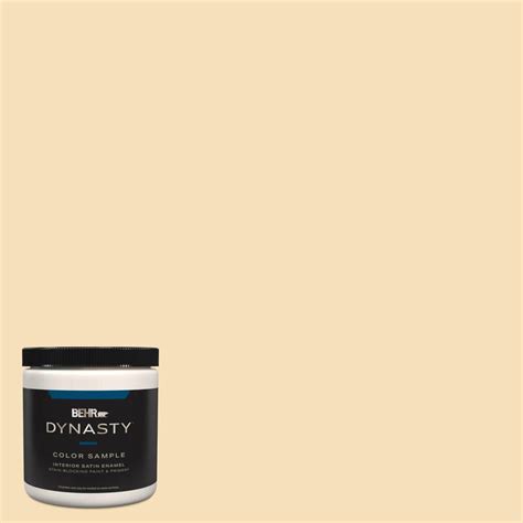 BEHR DYNASTY 8 Oz 350E 3 Oklahoma Wheat Satin Enamel Stain Blocking