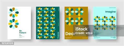 Template Poster Kreatif Tata Letak Flyer Modern Desain Brosur Geometris