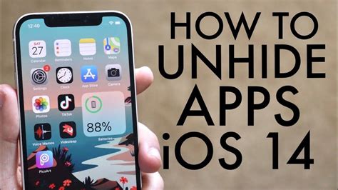 How To Unhide Apps On Ios Youtube