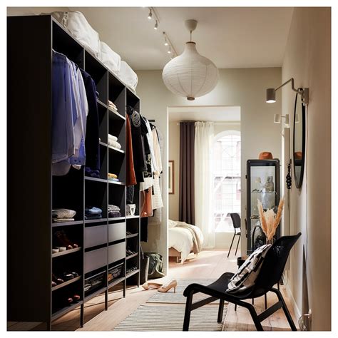 Aurdal Combinación De Clóset Gris Oscuro 302 338x40x221 Cm Ikea Mexico