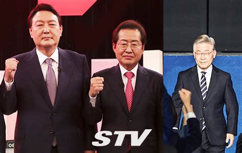 ‘4자 가상대결서 尹·洪 모두 李 앞질러