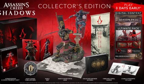 Assassins Creed Shadows Steelbook Collectors Editions