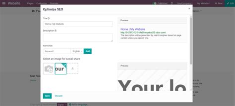 Website Builder Odoo V12 Book Cybrosys