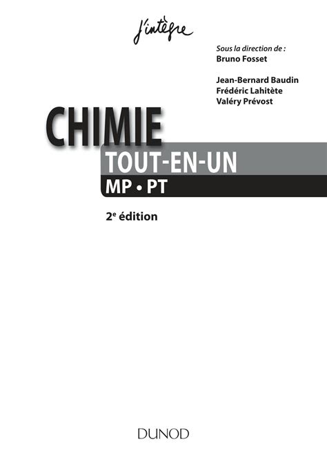 Solution Chimie Tout En Un Mp Pt 2e E D Nodrm Studypool