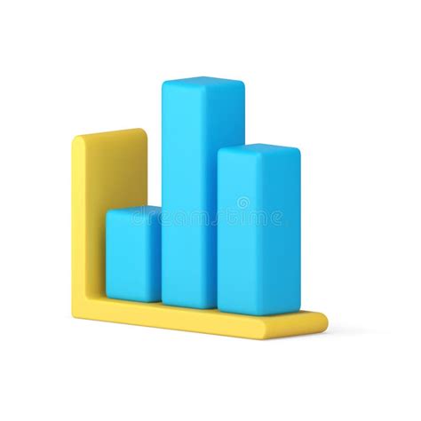Bar Diagram Chart Graph Statistic Analyzing Data Dynamic Process Isometric 3d Icon Realistic