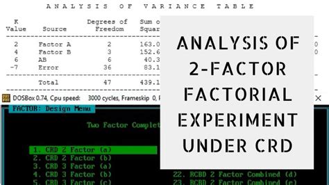 Analysis Of Two Factor Factorial Experiment Under Crd Using Mstat C