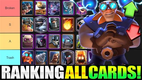 Newest Ranking Every Card In Clash Royale Tier List Youtube