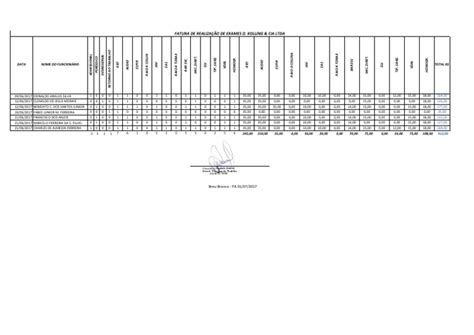 Controle De Exames D Colling Mes Junho Pdf