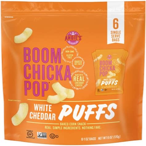 Angies Boom Chicka Pop White Cheddar Puffs 6 Ct 1 Oz Fred Meyer