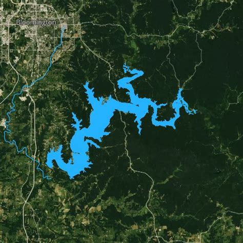 Monroe Lake Indiana Map Emelia Morganica