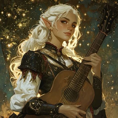 Half Elf Female Bard Dnd Half Elf Dnd Dnd Bard Half Elf Bard