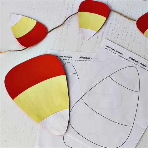 Large Printable Candy Corn Template