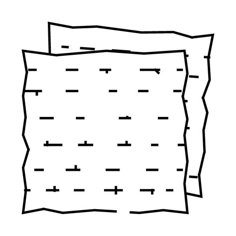 Passover Matzah Jewish Line Icon Illustration 48356439 Vector Art At Vecteezy