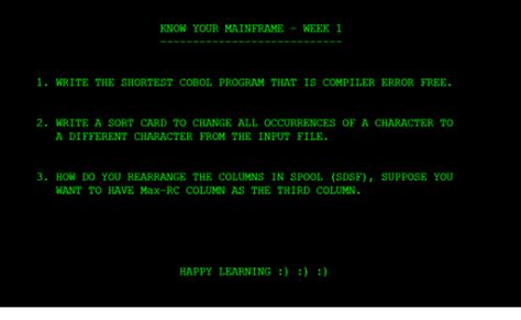 Know Your Mainframe Week 1 F1 For Mainframe