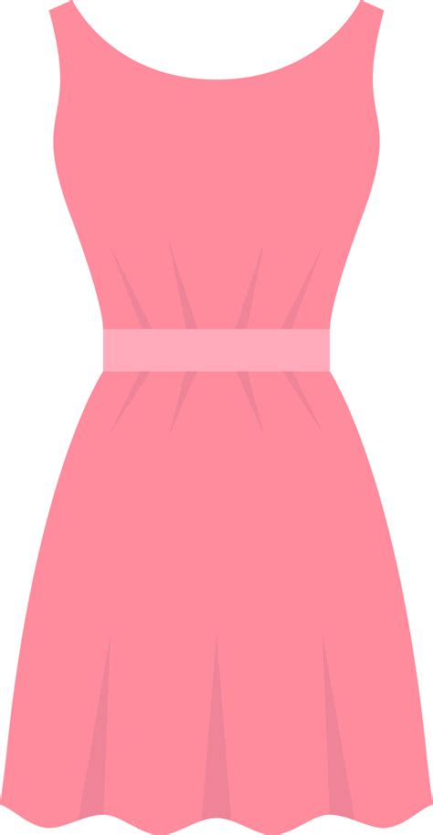 Lace Dress Clipart Vector Cartoon Pink Lace Dress 55 Off
