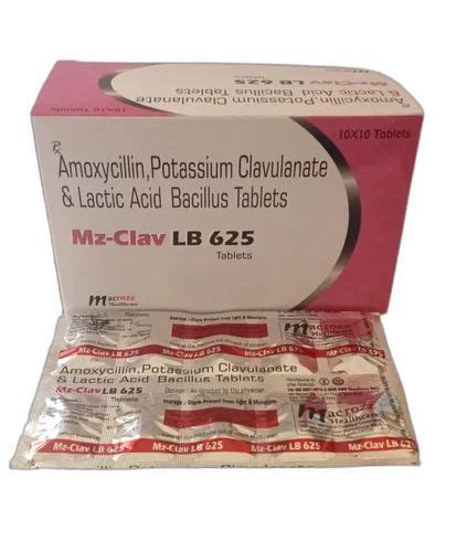 Amoxycillin Potassium Clavulanate LB Tablets Mg At Box In Chandigarh