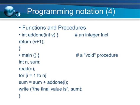 Algorithmic Notations Ppt