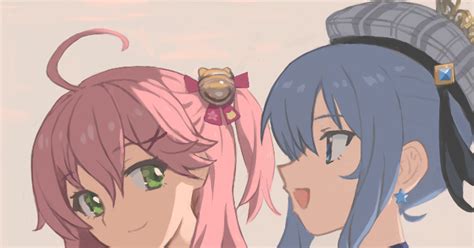 ホロライブ Micomet Clemのイラスト Pixiv