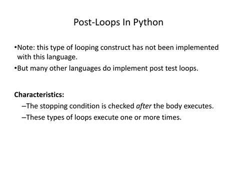 Ppt Loops In Python Powerpoint Presentation Free Download Id9587344