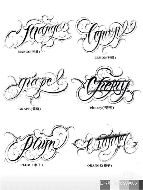 Stencil Lettering Tattoo Fonts